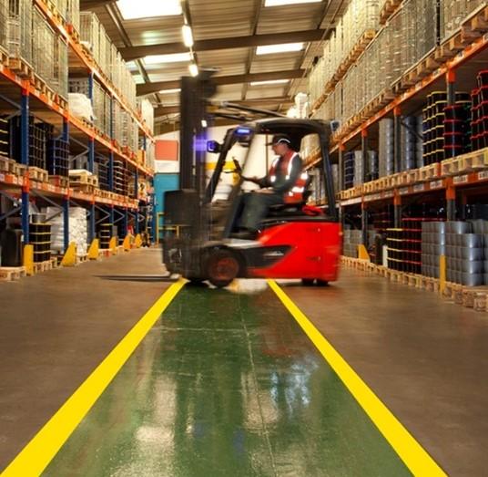 Line marking for food industry warehouses - inotec